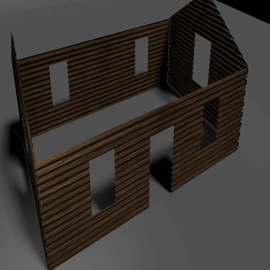 3D Model Wood Cabin - TurboSquid 1681070