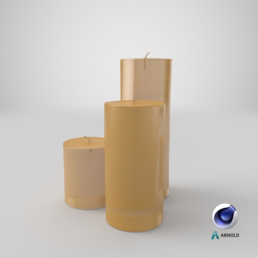 3D model candles 4 - TurboSquid 1444525