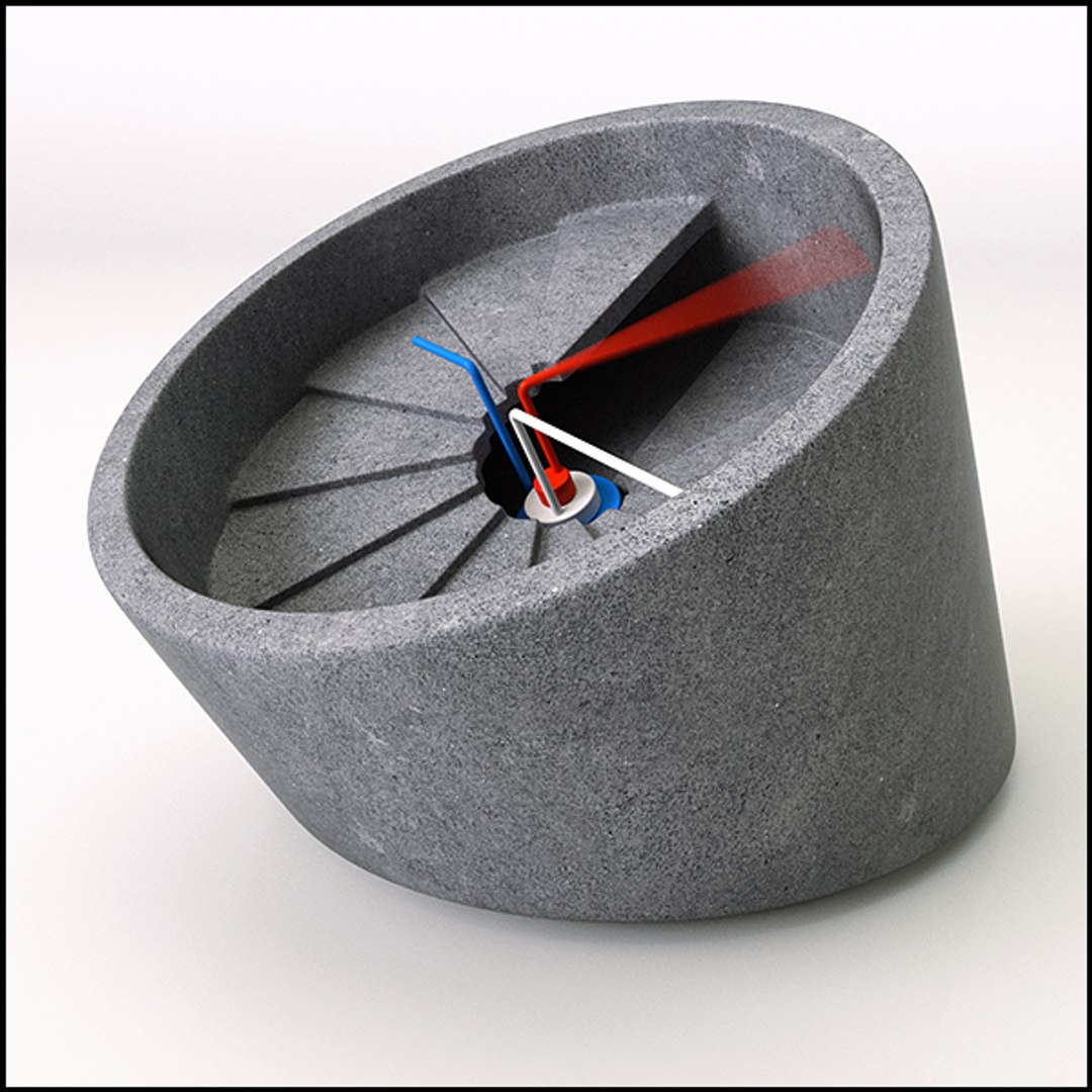 Concrete Clock Obj
