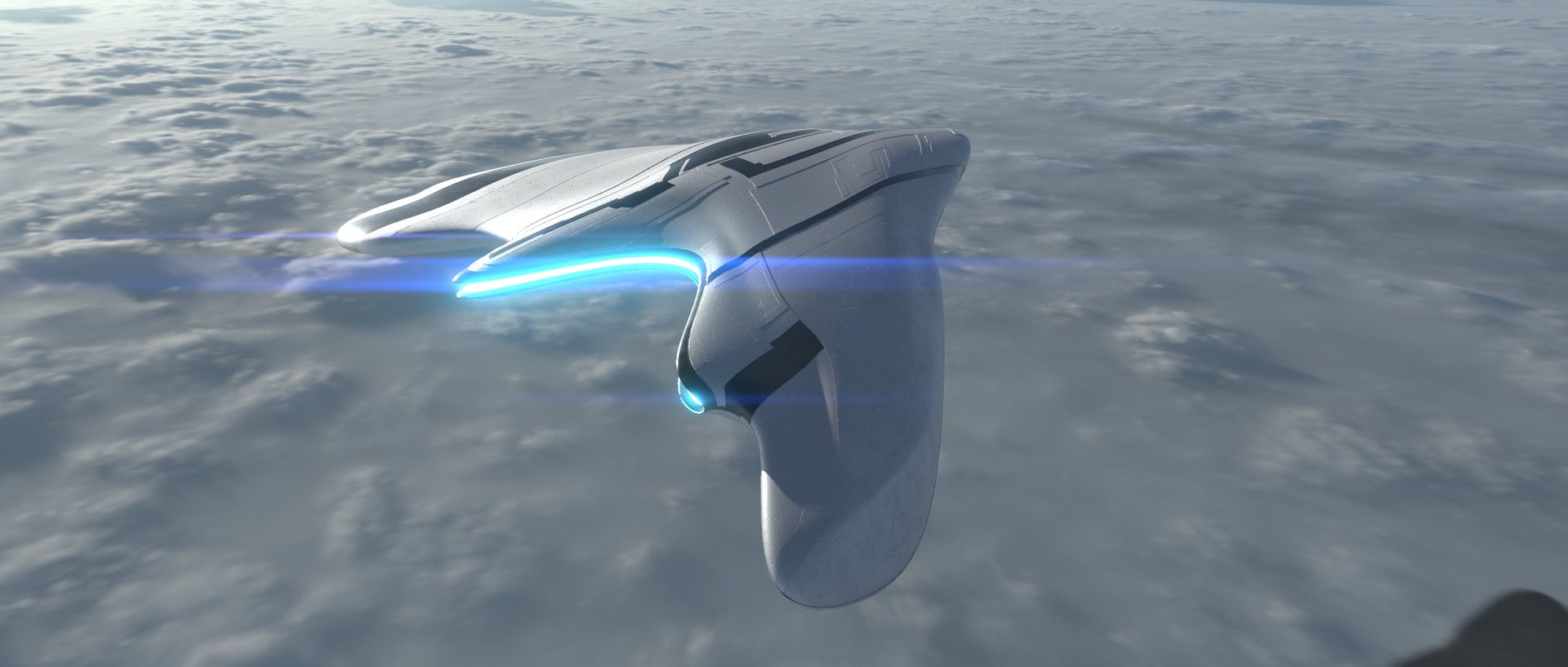 Asymmetric Spaceship Model - TurboSquid 2242623