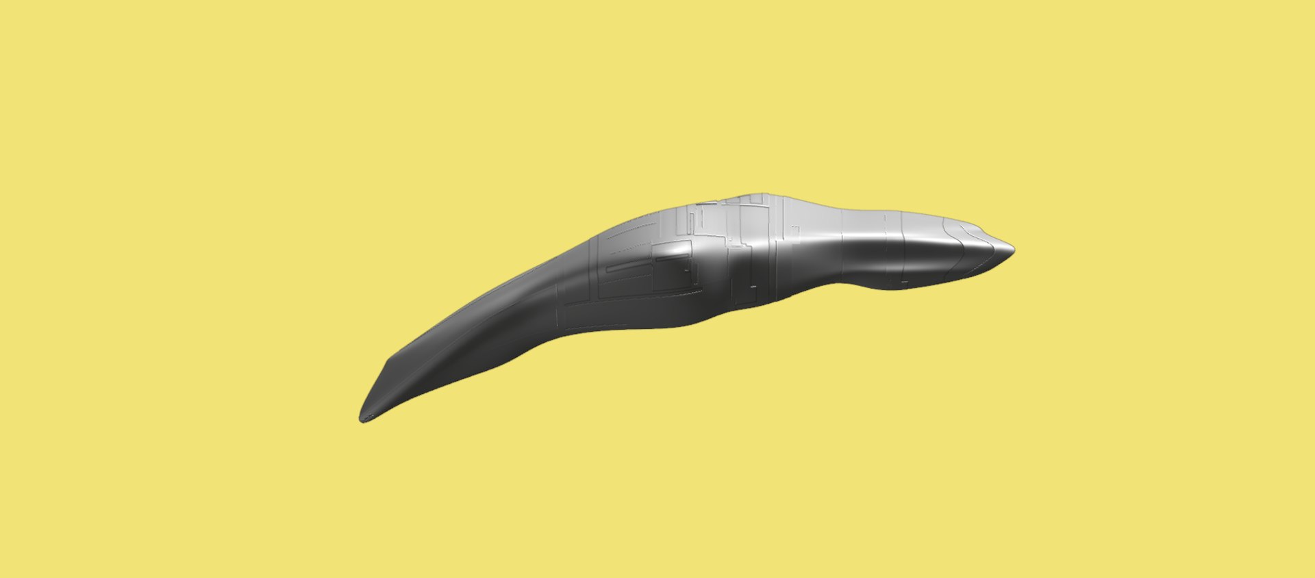 Asymmetric Spaceship Model - TurboSquid 2242623