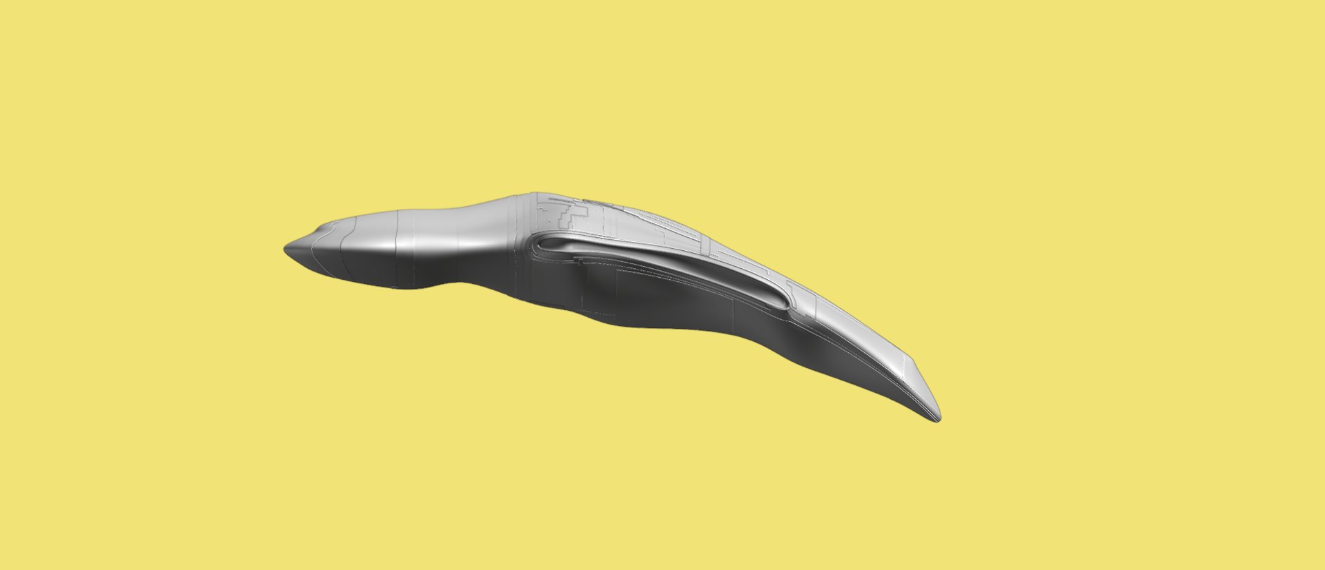 Asymmetric Spaceship Model - TurboSquid 2242623