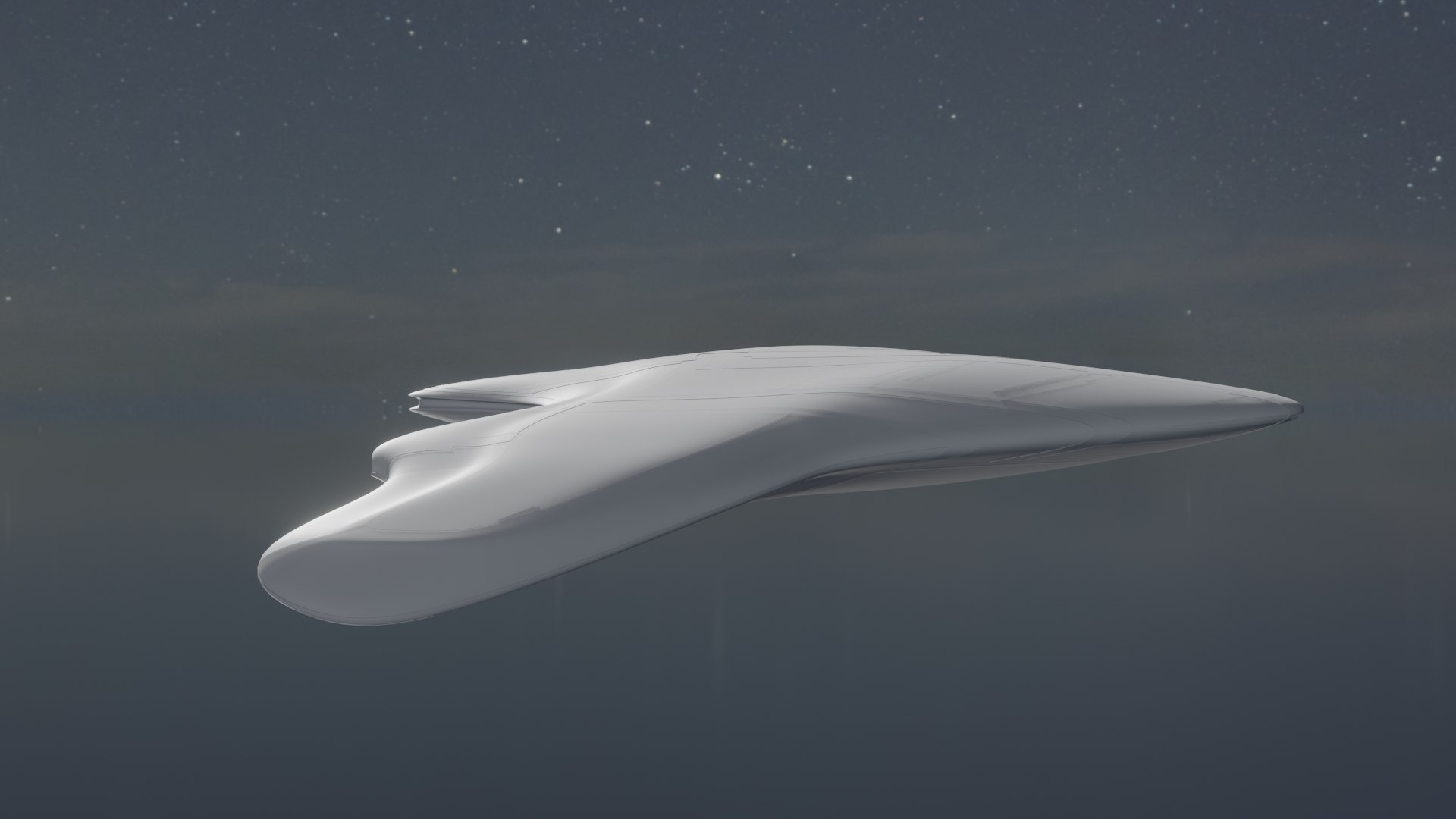 Asymmetric Spaceship Model - TurboSquid 2242623