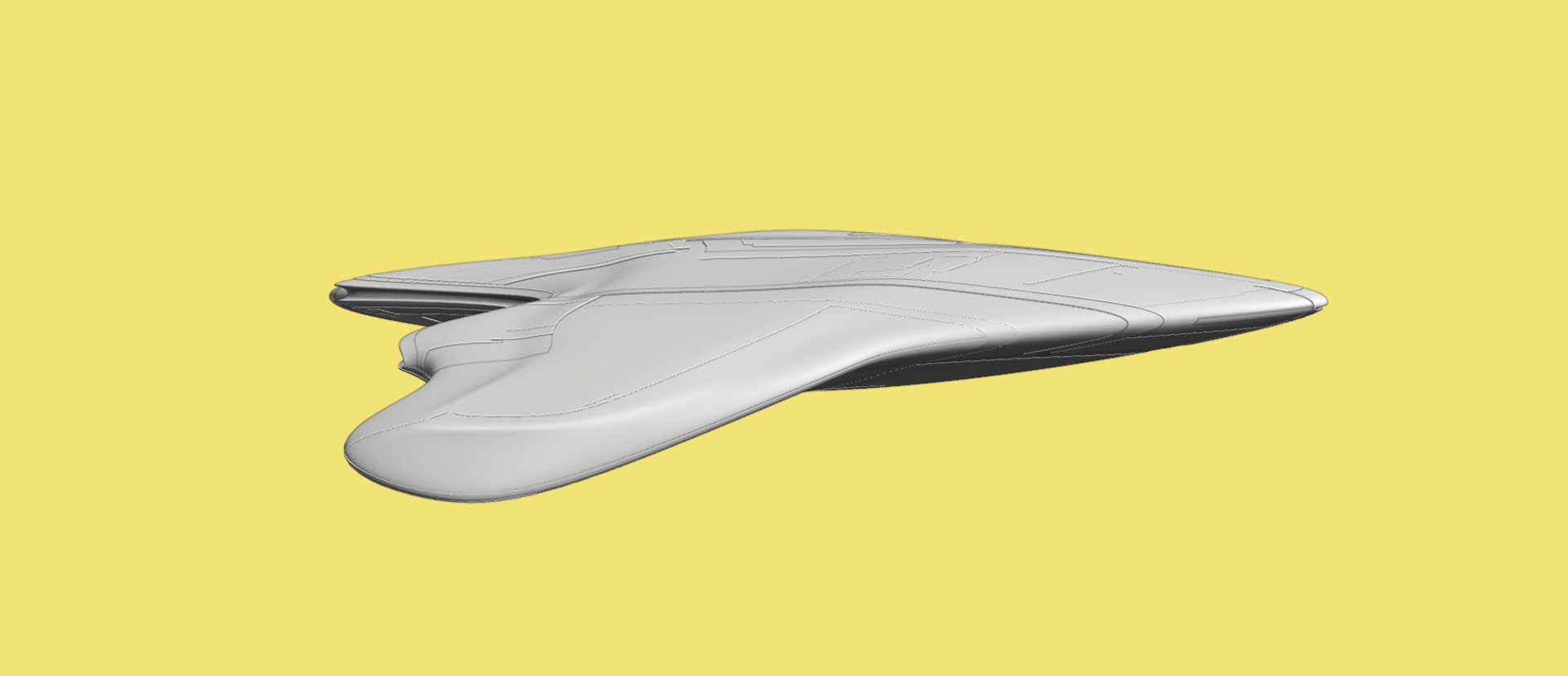 Asymmetric Spaceship Model - TurboSquid 2242623