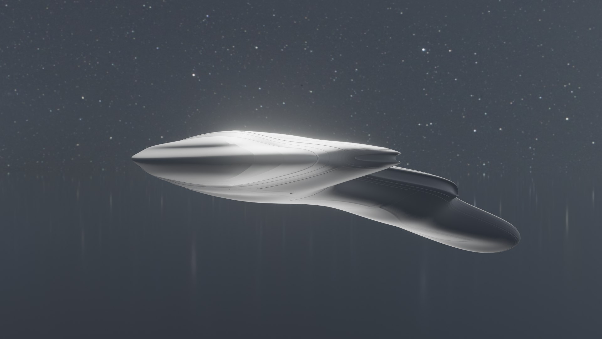 Asymmetric Spaceship Model - TurboSquid 2242623