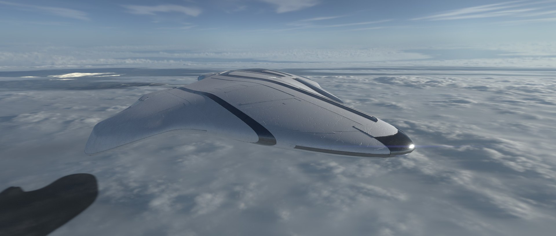 Asymmetric Spaceship Model - TurboSquid 2242623