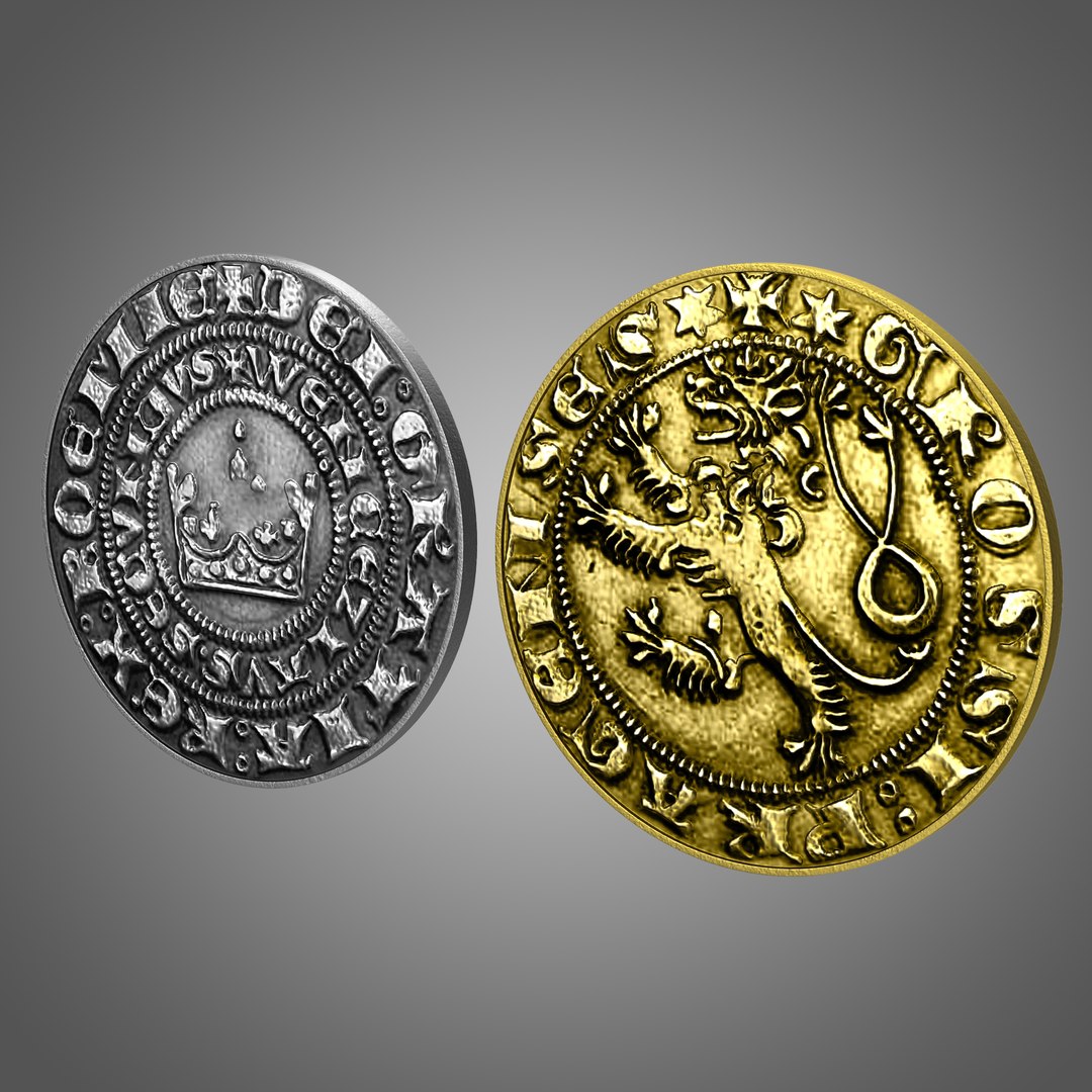 Coins Realistic 3d Max