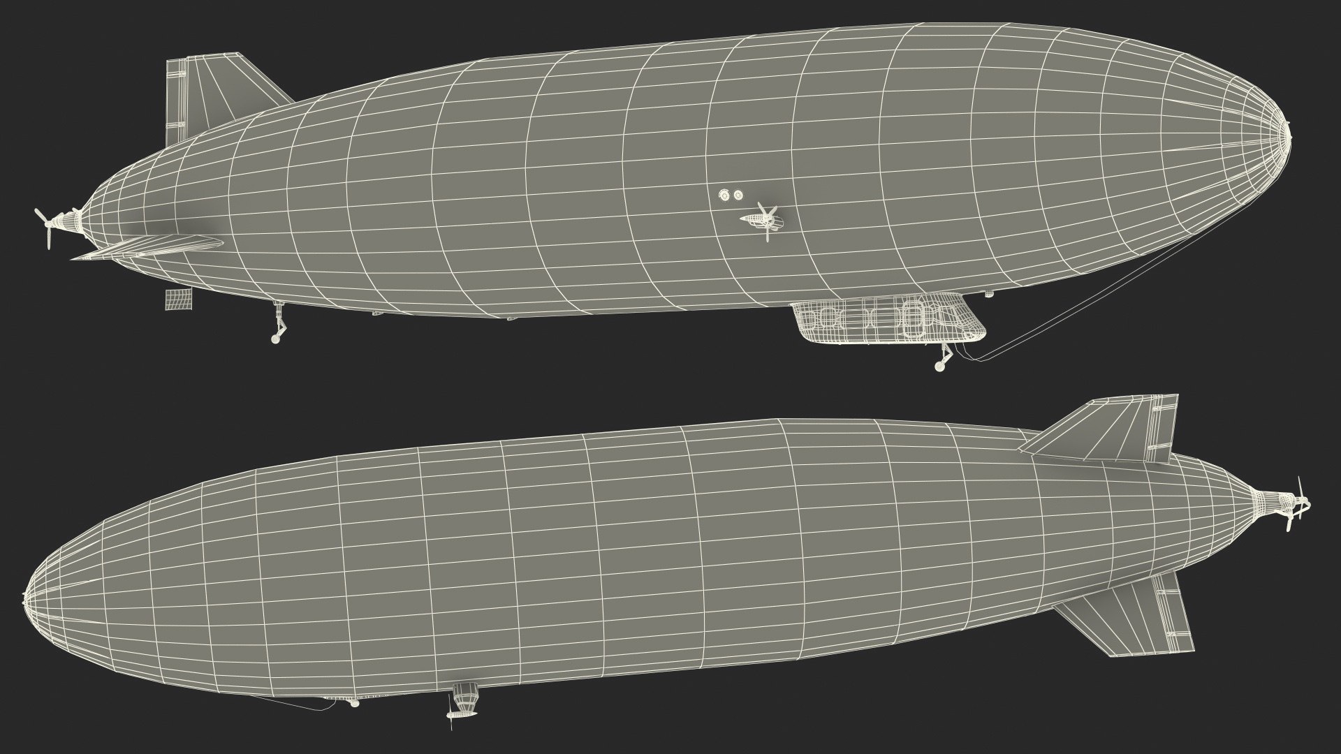 3D blimp airship generic air - TurboSquid 1493334