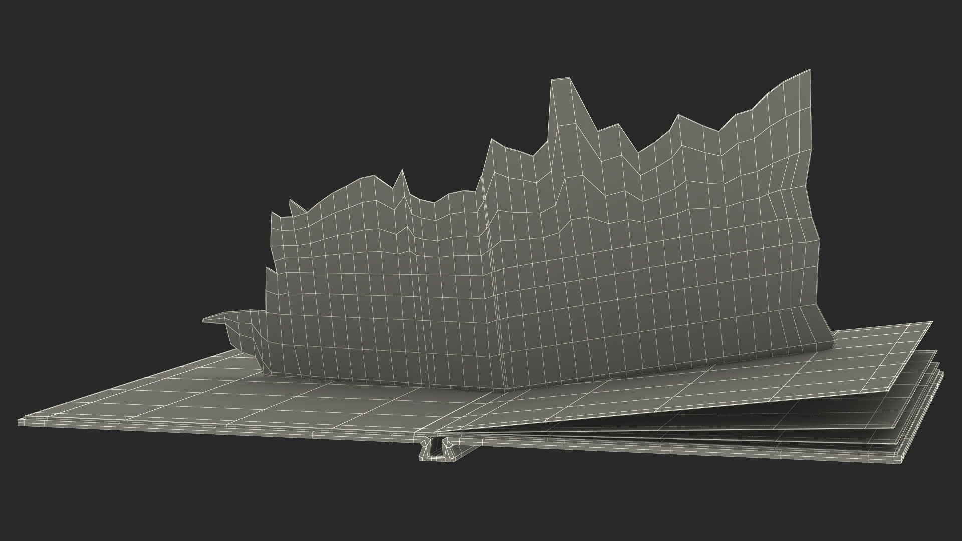 3D Unfolded Children Pop Up Book model - TurboSquid 2120458