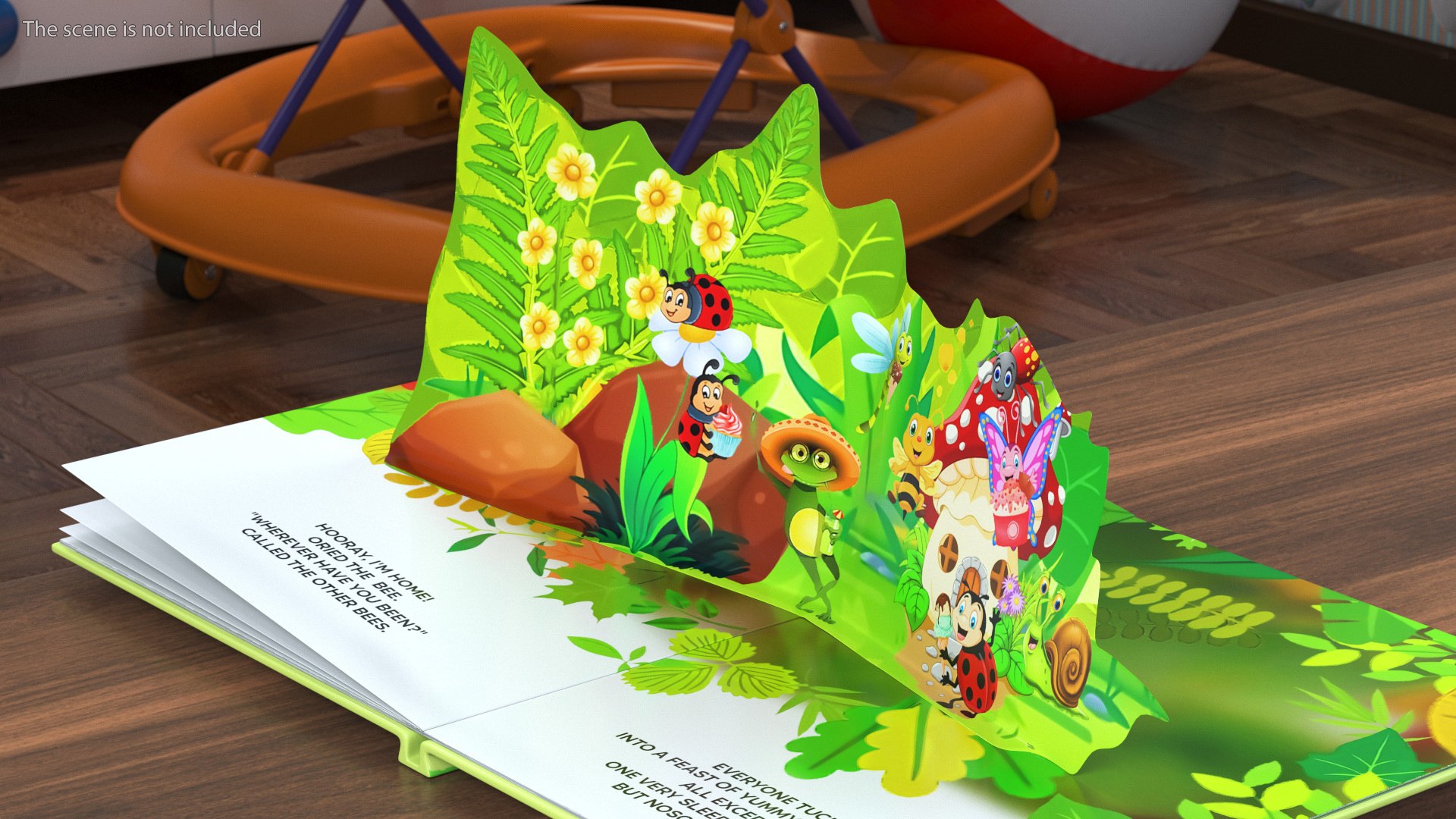 3D Unfolded Children Pop Up Book Model - TurboSquid 2120458
