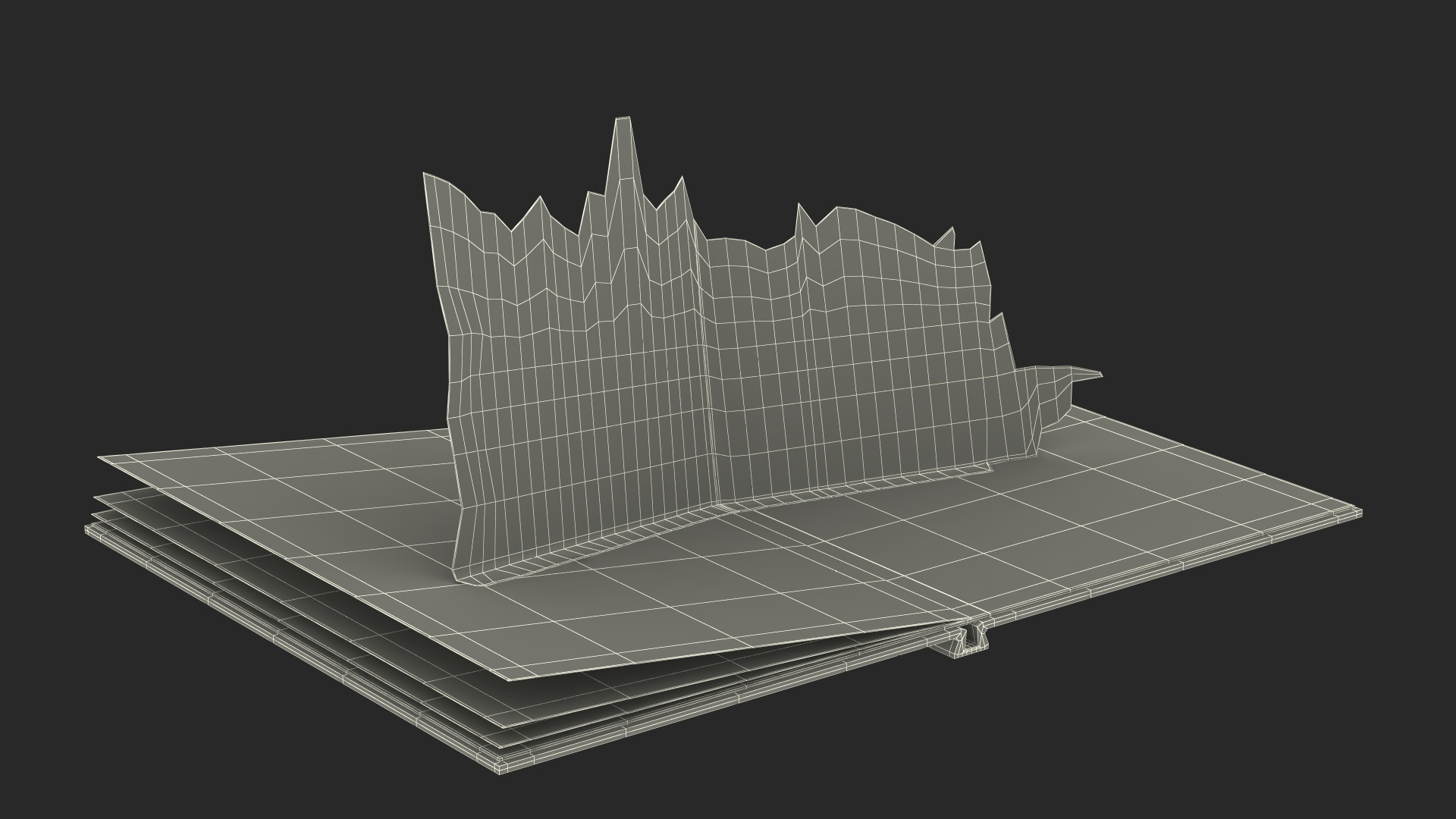 3D Unfolded Children Pop Up Book Model - TurboSquid 2120458