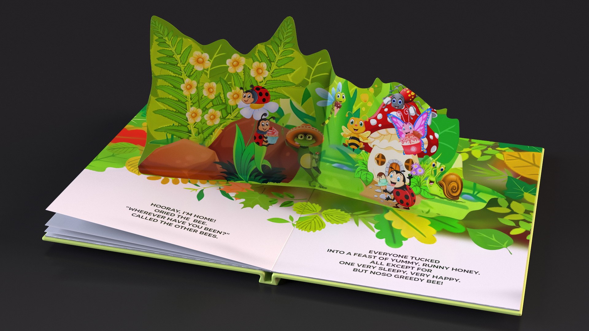 3D Unfolded Children Pop Up Book Model - TurboSquid 2120458
