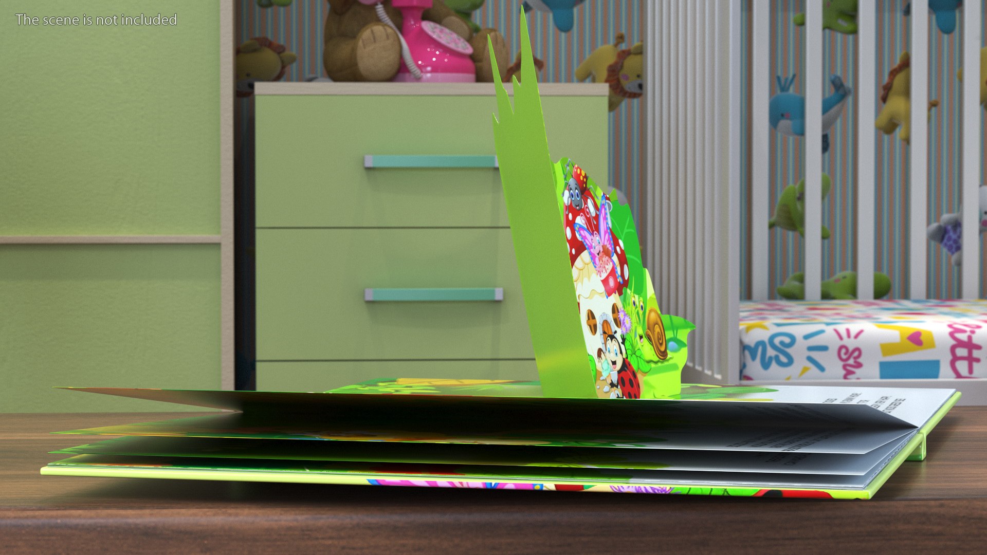 3D Unfolded Children Pop Up Book Model - TurboSquid 2120458