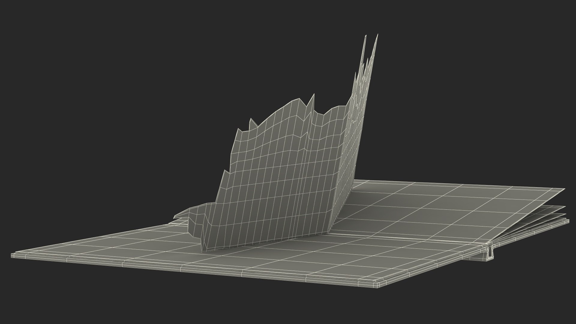 3D Unfolded Children Pop Up Book model - TurboSquid 2120458