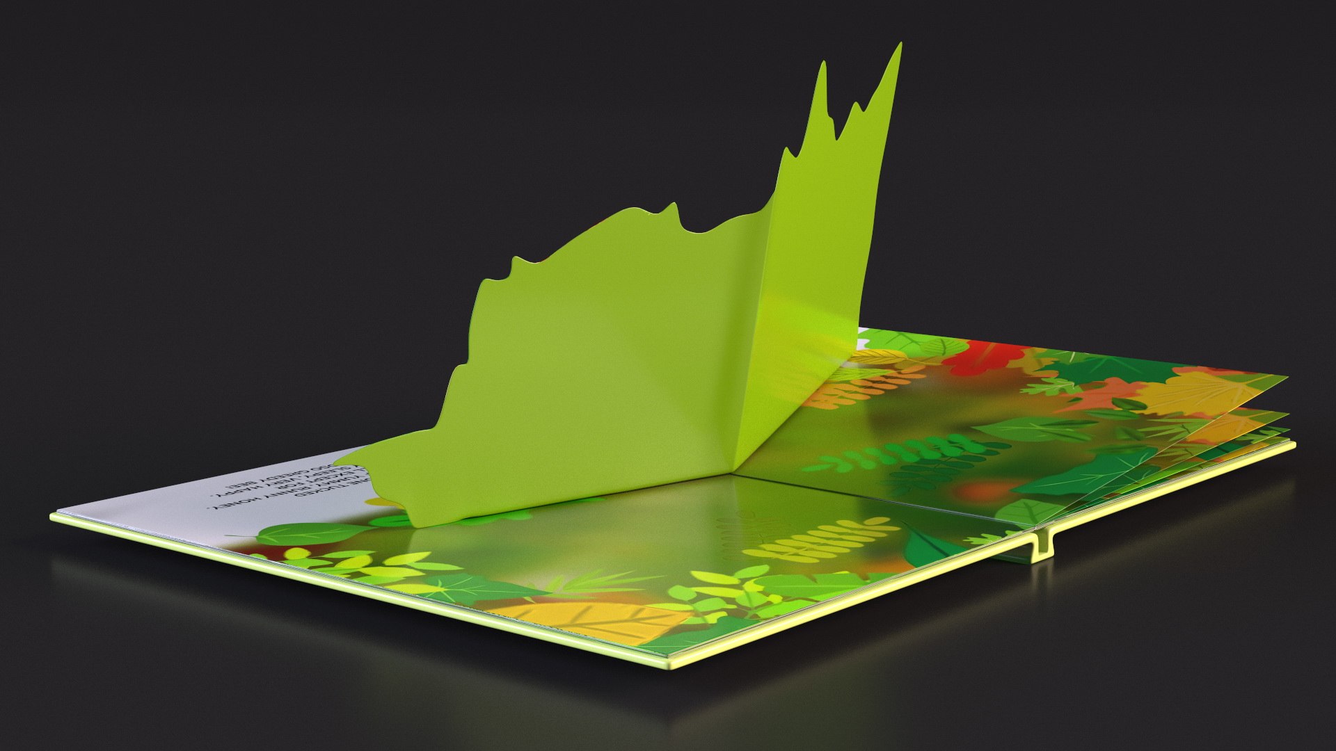 3D Unfolded Children Pop Up Book Model - TurboSquid 2120458