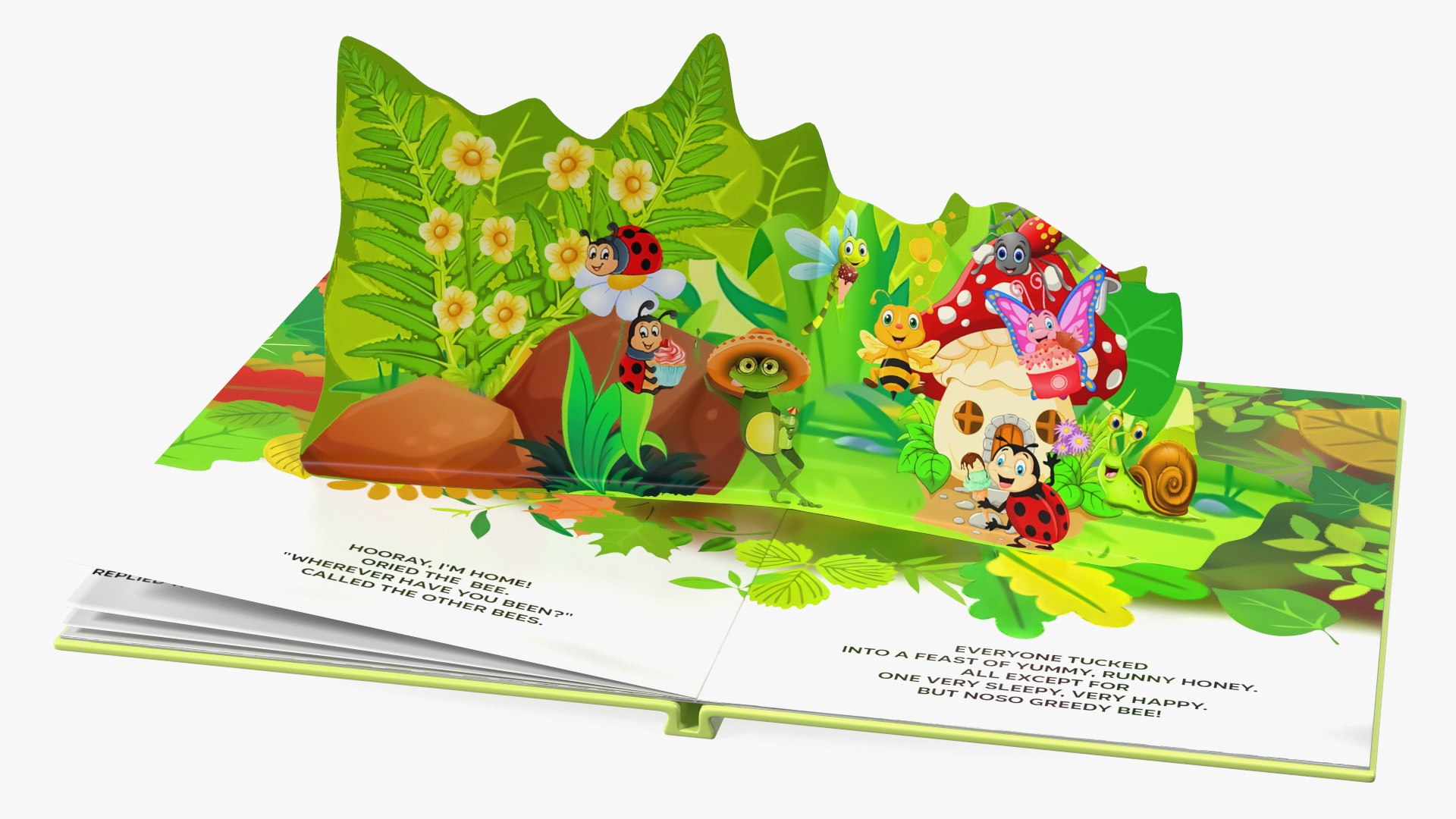 3D Unfolded Children Pop Up Book Model - TurboSquid 2120458