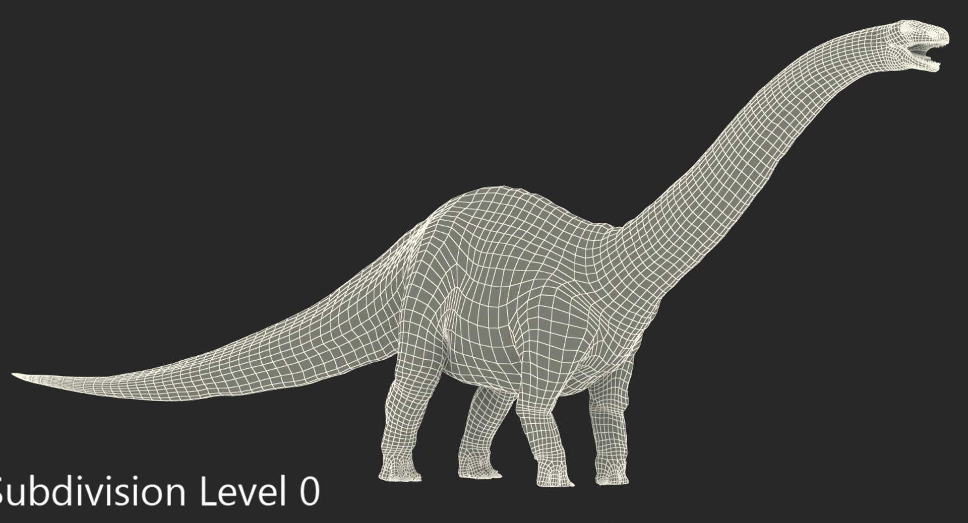 3d apatosaurus dinosaur rigged model