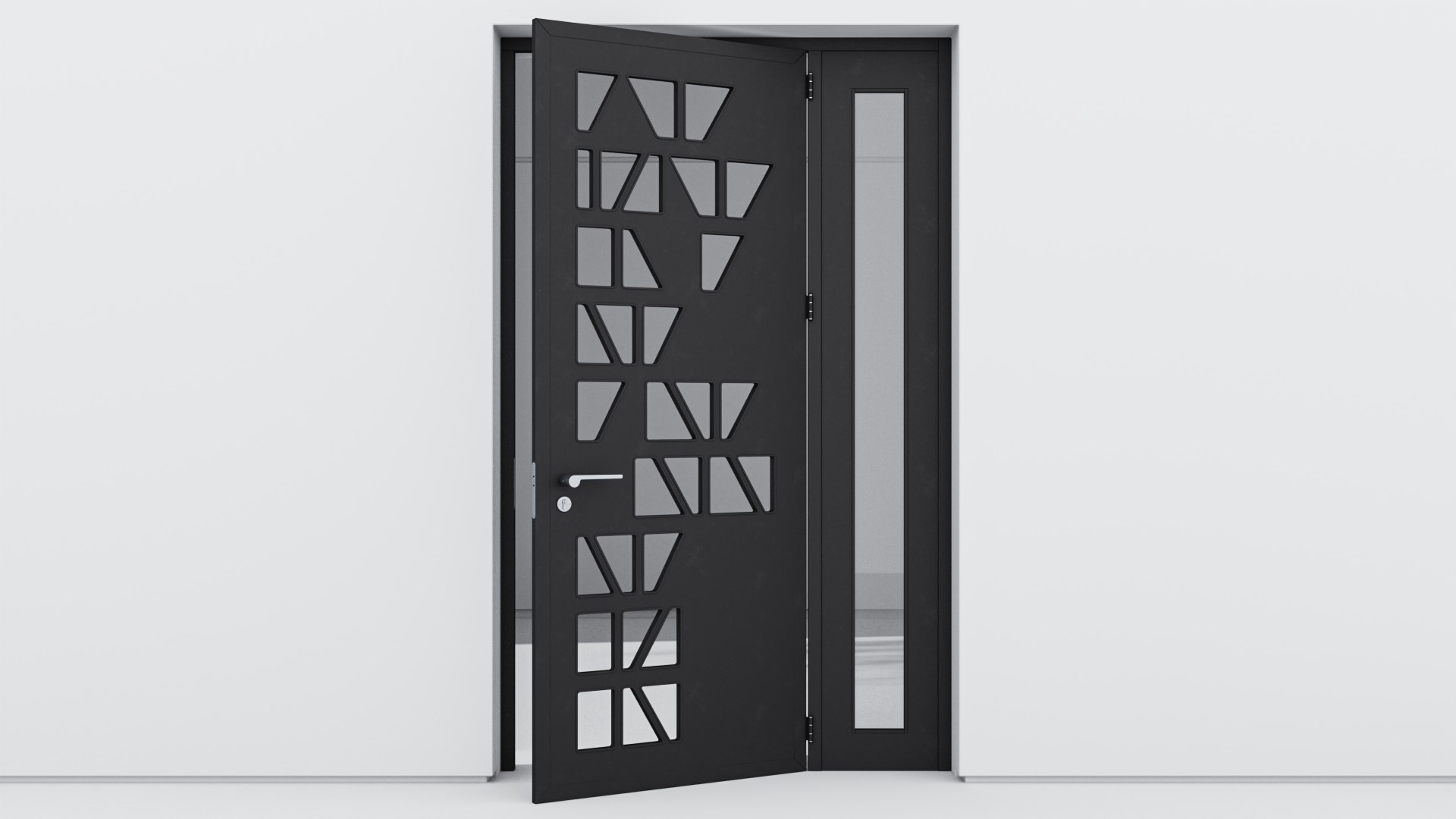 3D Aluminium door 349 model - TurboSquid 2067422