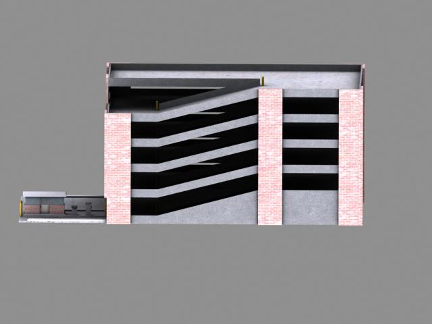 Parking Ramp 3d Model
