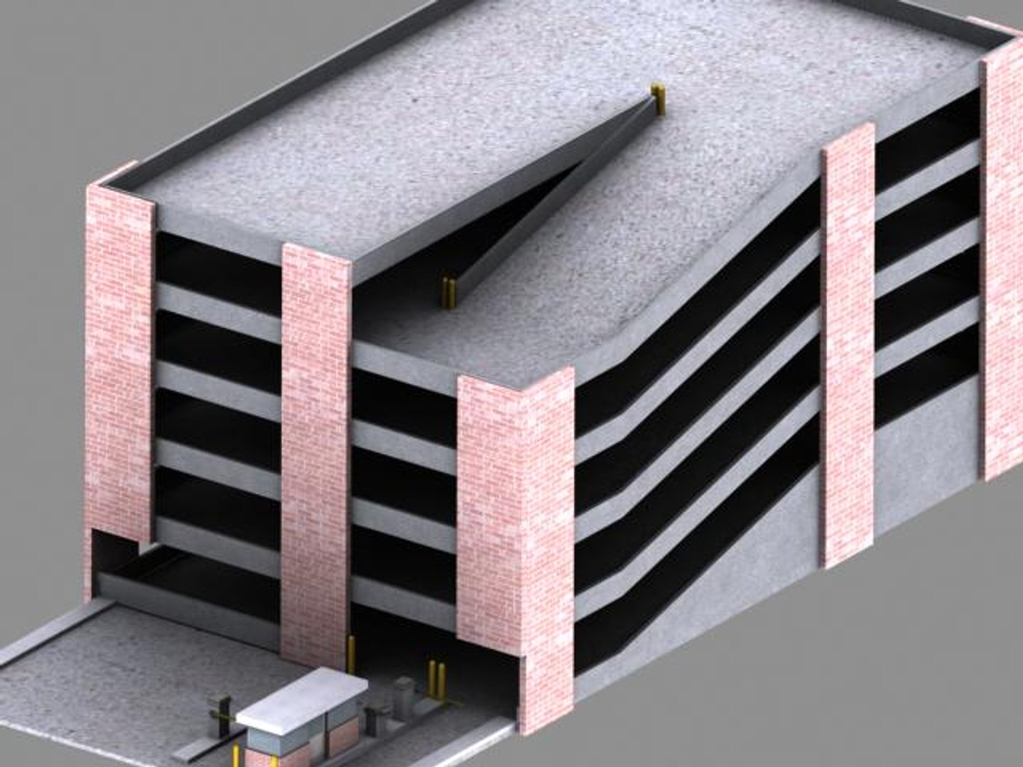 Parking Ramp 3d Model