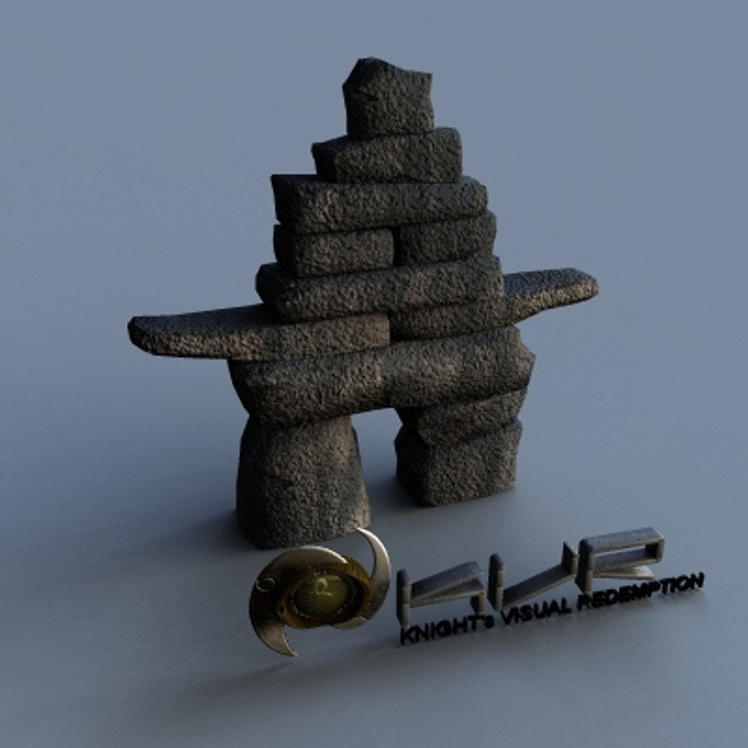 Inukshuk Stone Markers 3d Model