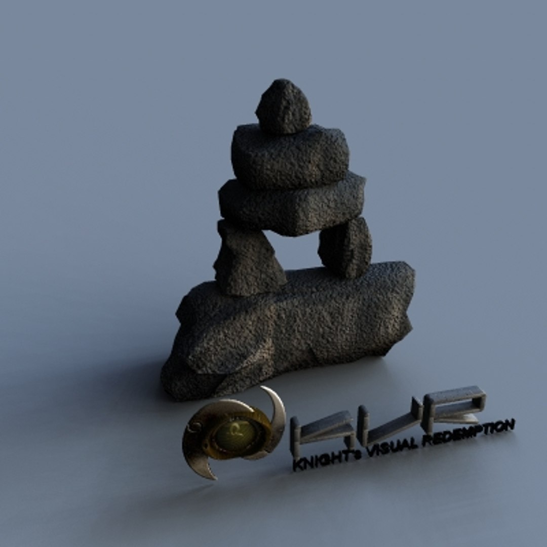 Inukshuk Stone Markers 3d Model