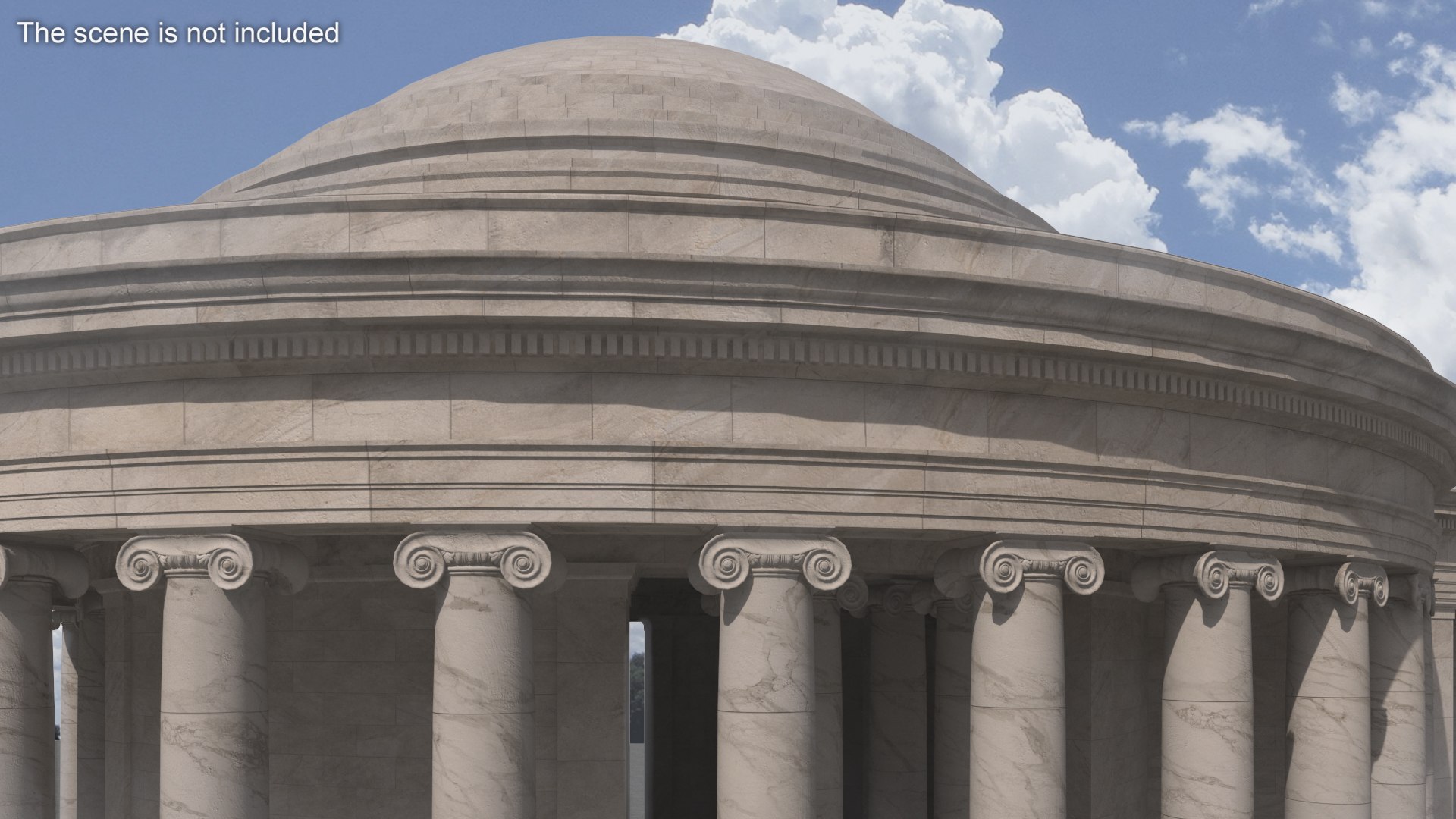 3D Model Neoclassical Rotunda Building - TurboSquid 2325103
