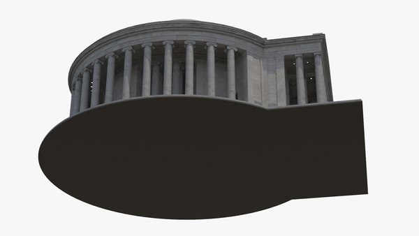 modelo 3d Edificio de estilo neoclásico de la rotonda - TurboSquid 2325103