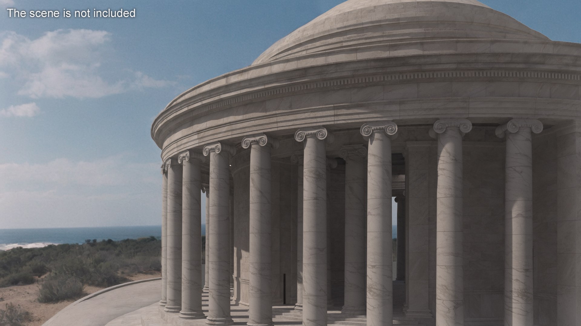 3D Model Neoclassical Rotunda Building - TurboSquid 2325103