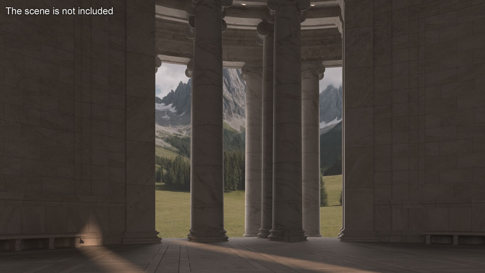 3D Model Neoclassical Rotunda Building - TurboSquid 2325103