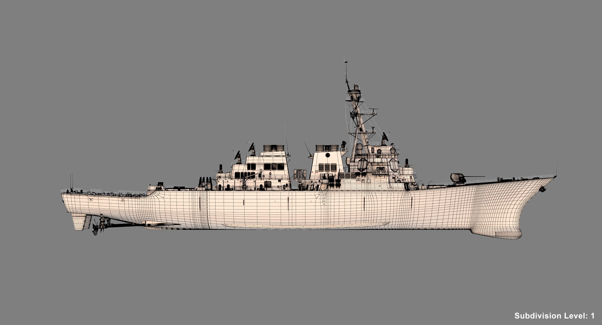 Uss sullivans ddg 3D model - TurboSquid 1401817