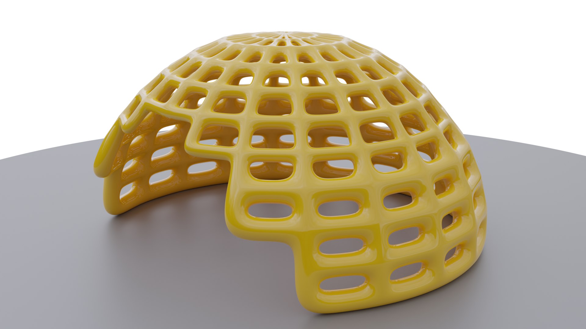 Dome Shell Cage 02 Rectangular Model - TurboSquid 2254968