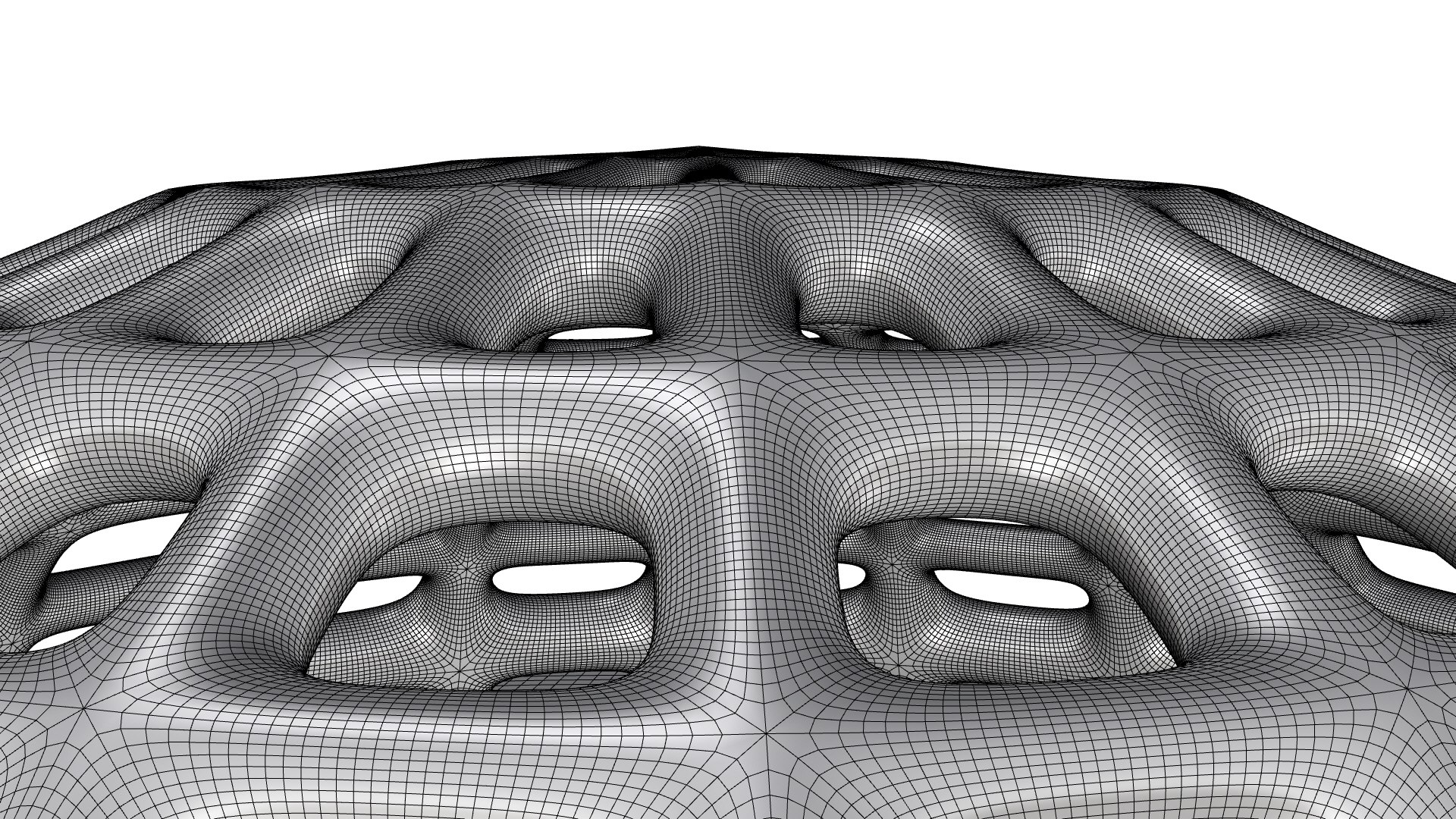 Dome Shell Cage 02 Rectangular Model - TurboSquid 2254968