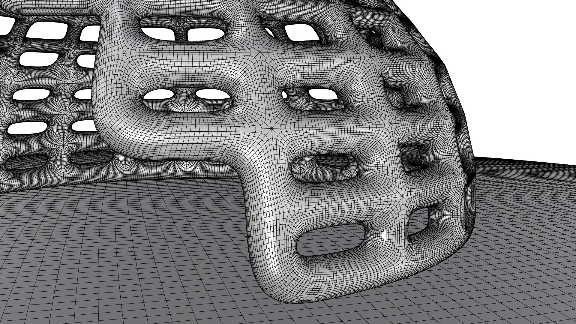 Dome Shell Cage 02 Rectangular Model - TurboSquid 2254968