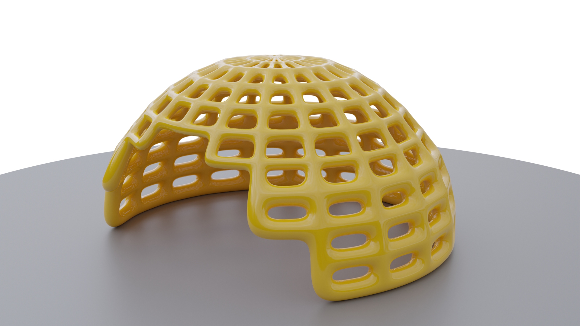 Dome Shell Cage 02 Rectangular Model - TurboSquid 2254968