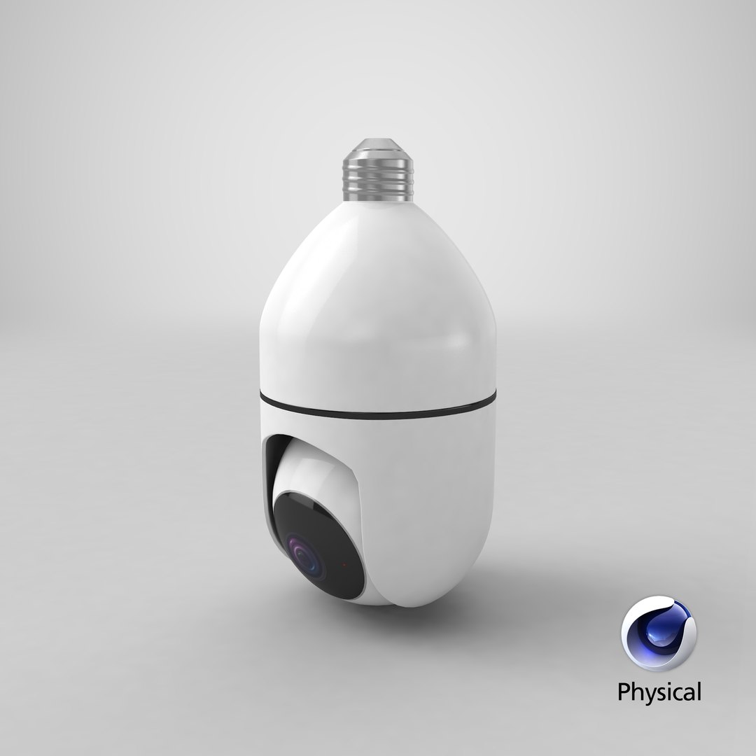 3D Smart Bulb Security Camera 09 - TurboSquid 1897578