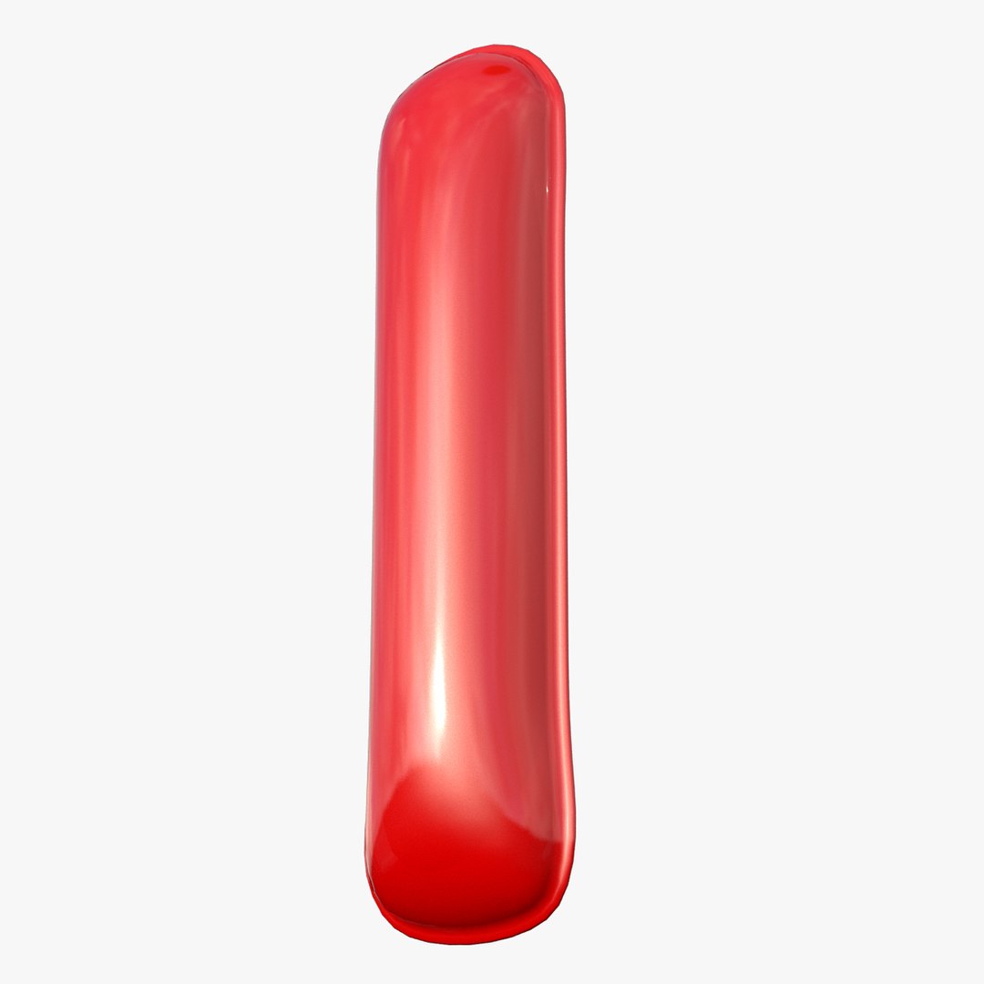 Foil balloon letter red 3D model - TurboSquid 1255920