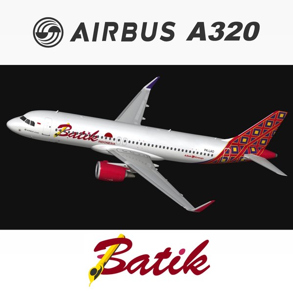 Airbus a320 batik air model - TurboSquid 1250062