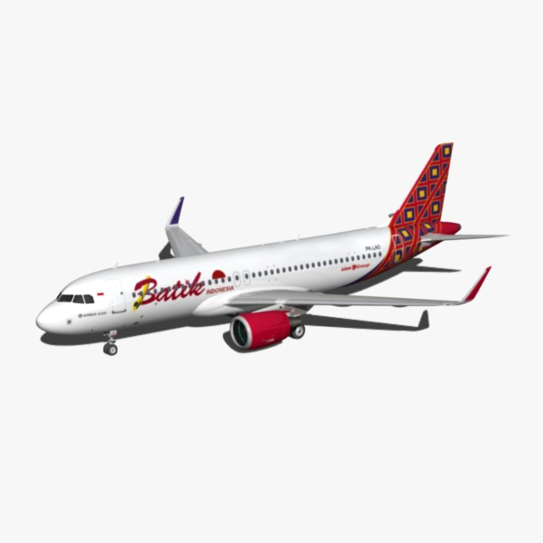 Airbus A320 Batik Air Model - TurboSquid 1250062