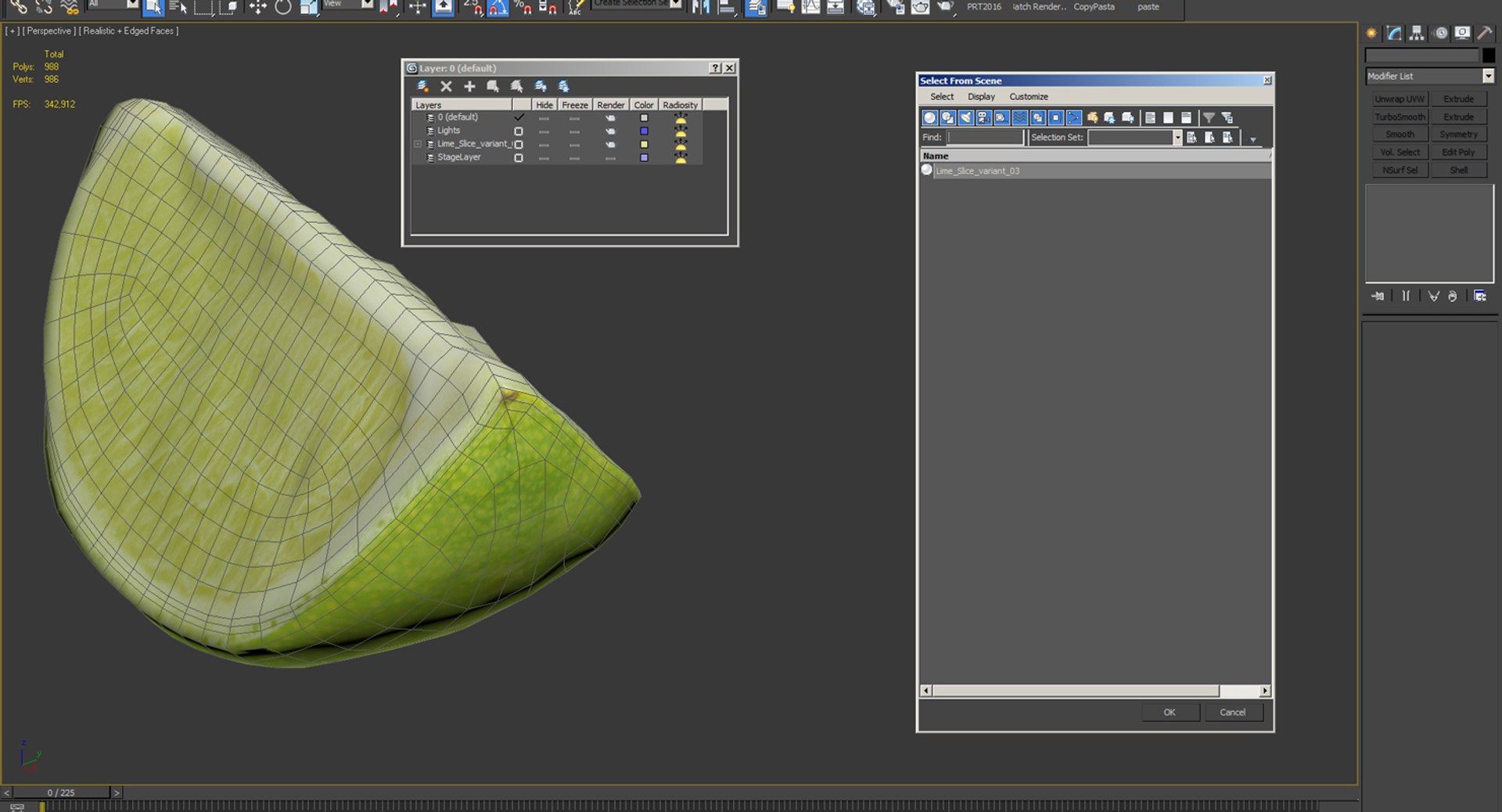 Lime Quarter 3D Model - TurboSquid 1183990