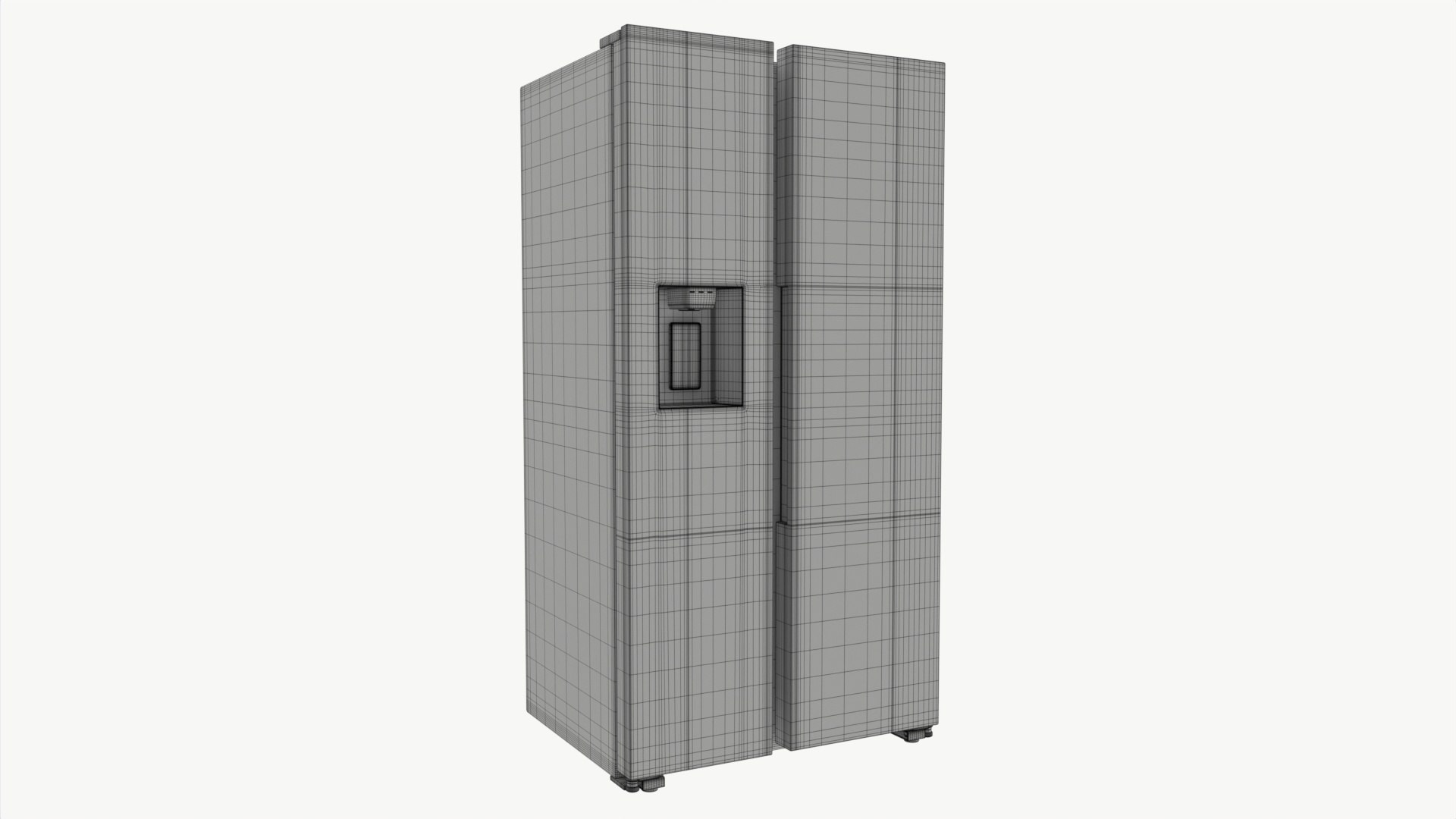 Side-by-Side Fridge Samsung RS68A8540B1 3D - TurboSquid 1952076