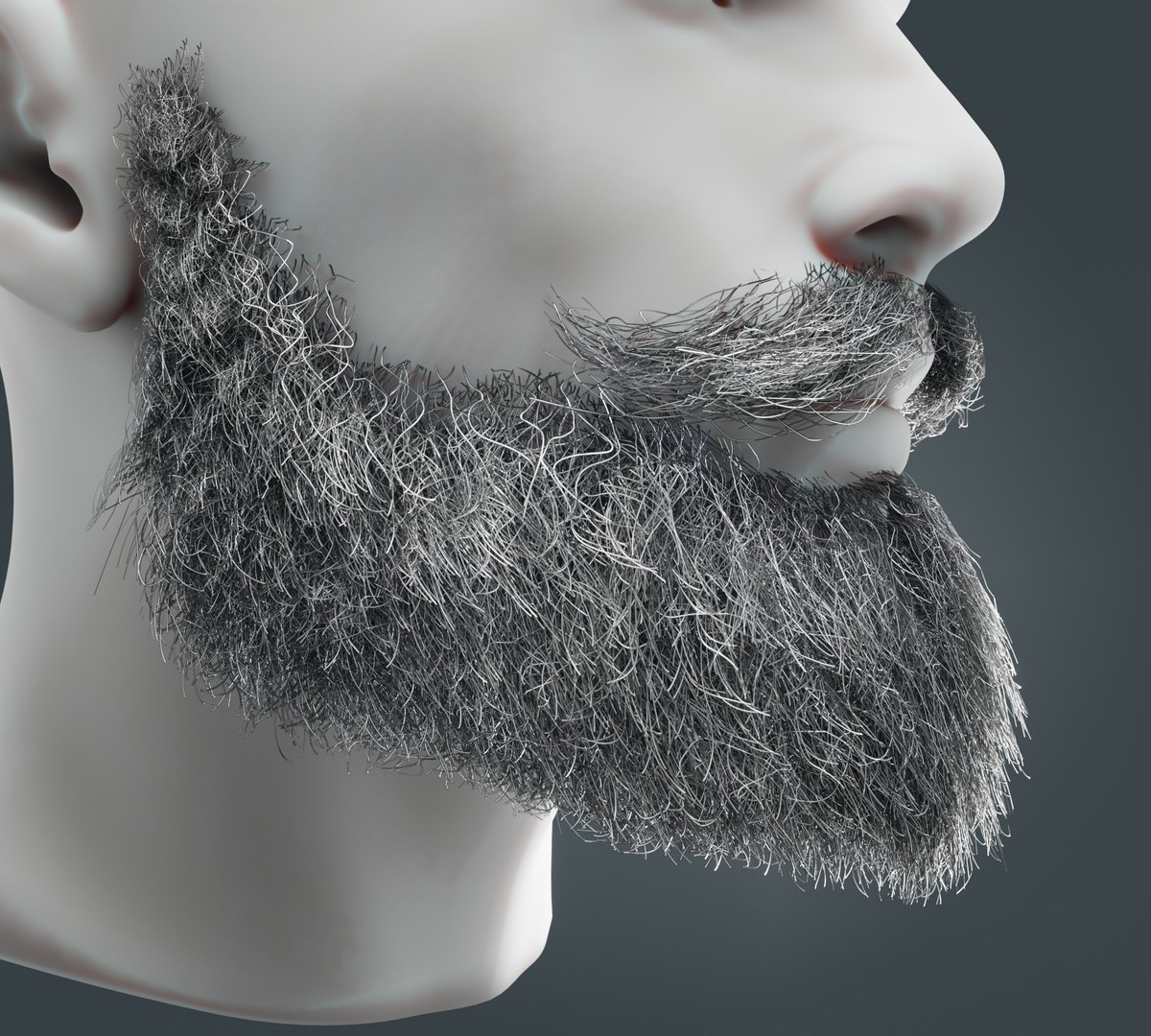 3D Beard RealTime 18 Version 2 - TurboSquid 1892392