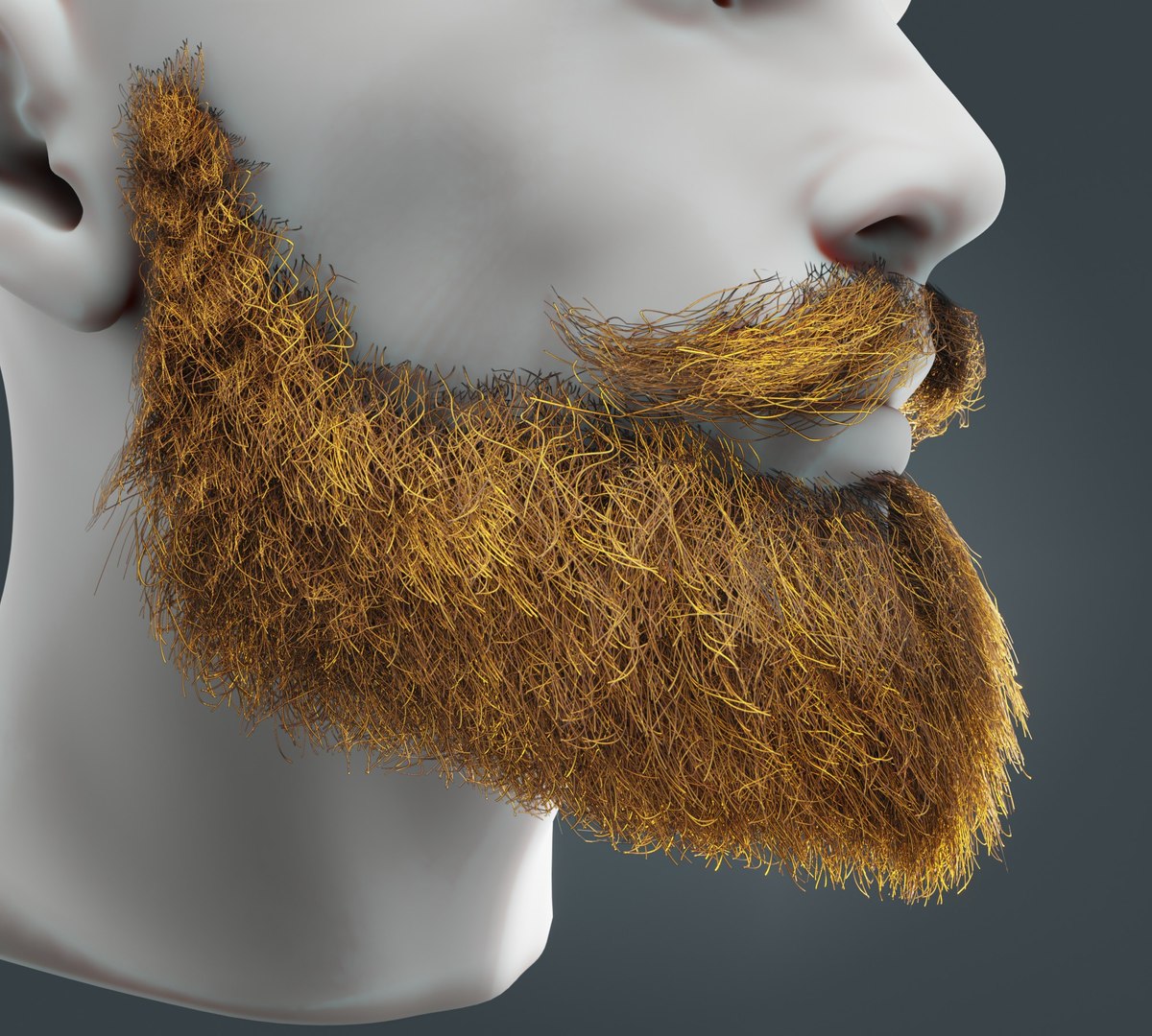 3D Beard RealTime 18 Version 2 - TurboSquid 1892392