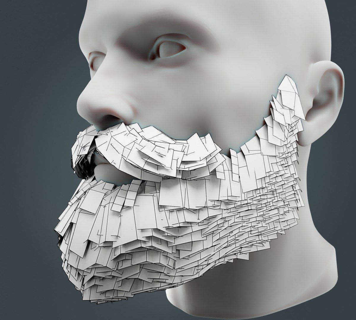 3D Beard RealTime 18 Version 2 - TurboSquid 1892392