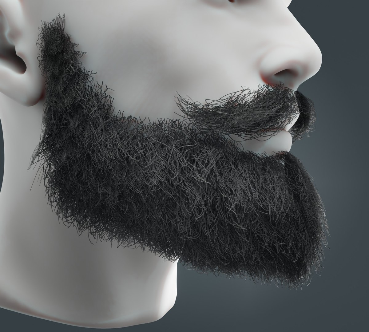 3D Beard RealTime 18 Version 2 - TurboSquid 1892392
