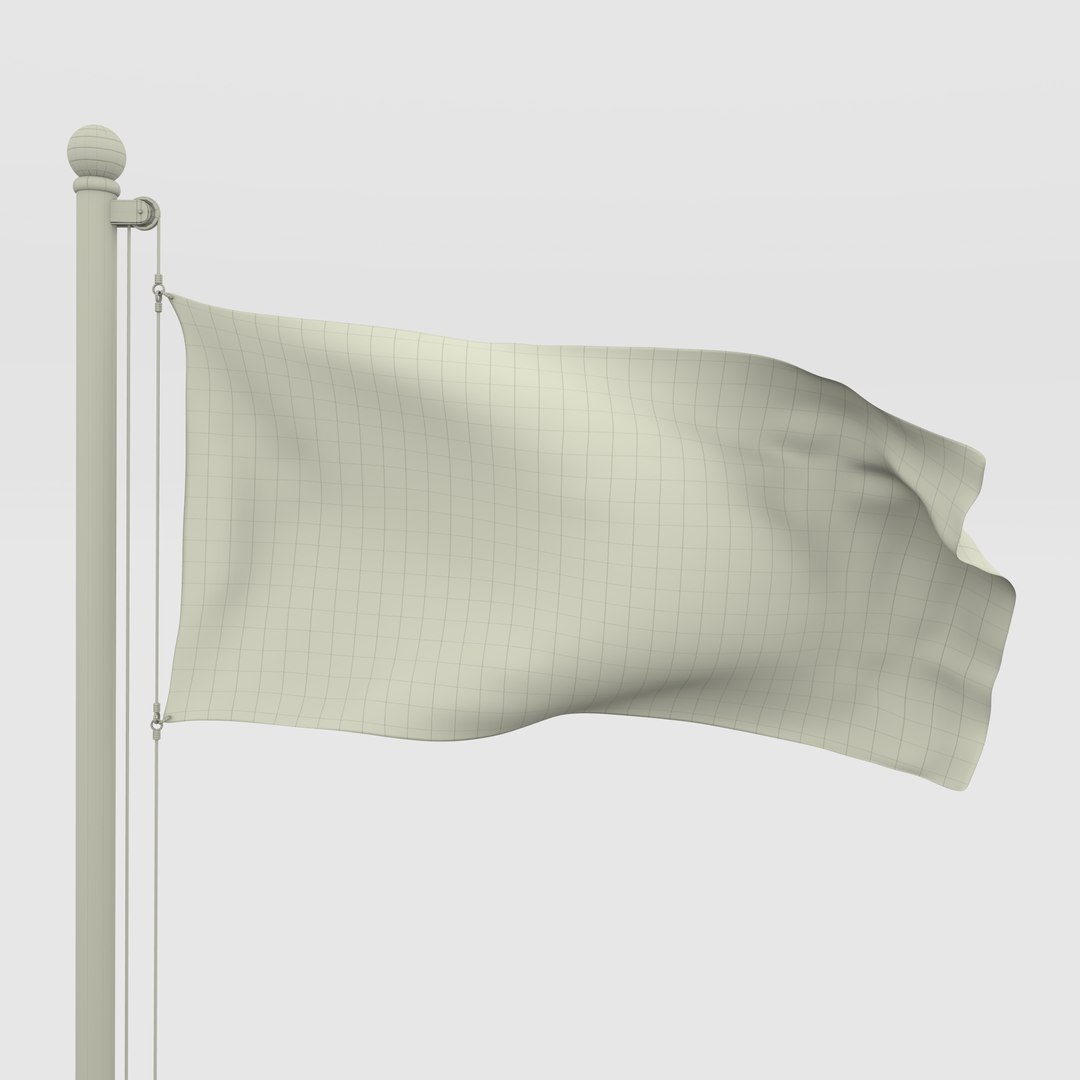 3d Obj Flag Pole