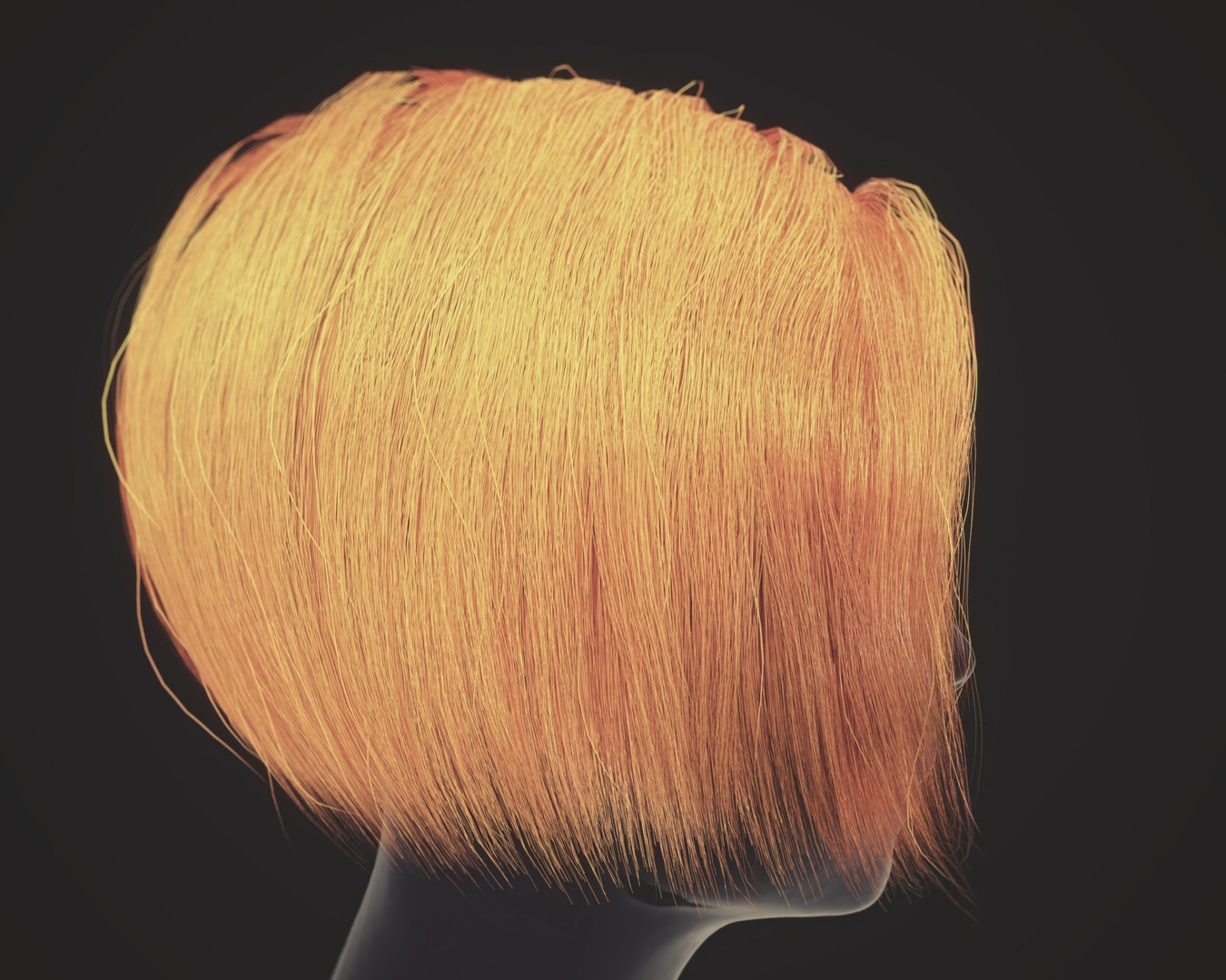 RealTime Kare Hairstyle 1 Red 3D - TurboSquid 1923925