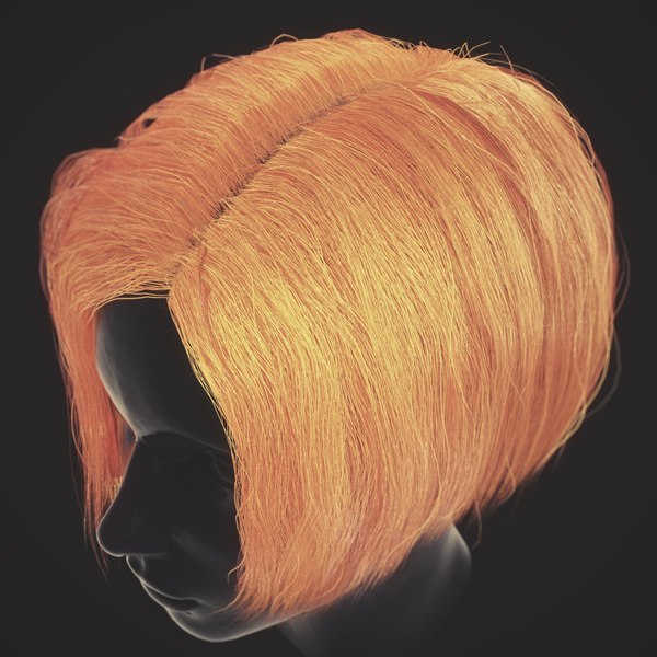 RealTime Kare Hairstyle 1 Red 3D - TurboSquid 1923925
