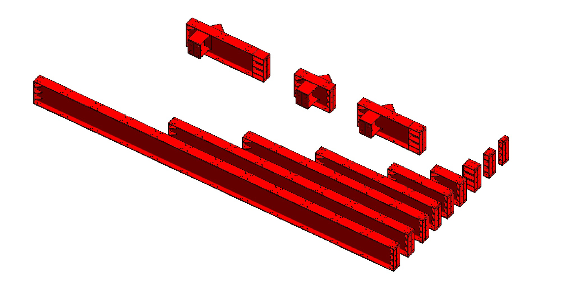 Strut 650 x 300 Package 3D model - TurboSquid 1741292