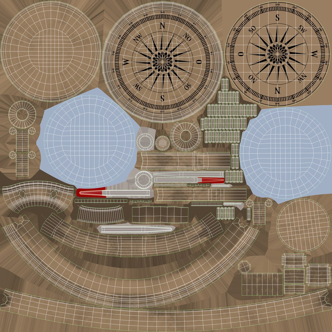 Compass 8K PBR Textures 3D Model - TurboSquid 1932193